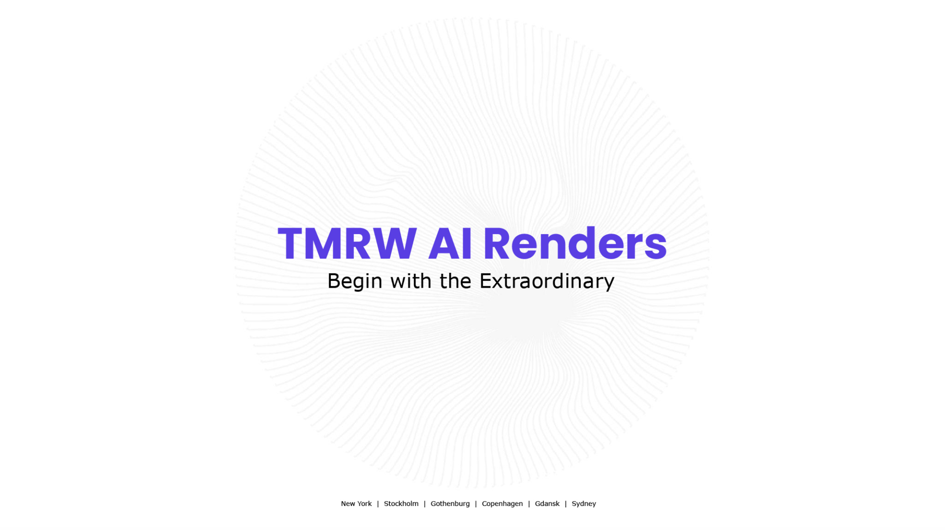 TMRW AI PROCESS – TMRW